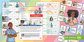 Daily Routine Matching Dominoes Game for Learners of EAL