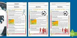 5-6 The World Cup Differentiated Reading Comprehension Activity