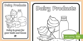 dairy coloring pages printable