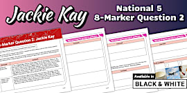 National 5 8 Marker Question 1 Jackie Kay