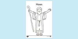 FREE! - Moses in the Wilderness Colouring Page | Colouring Sheets