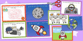 Challenge Cards Spaceship (teacher made) - Twinkl