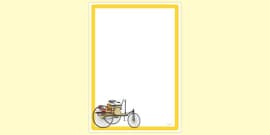 FREE! - Sports Car Page Border (teacher made) - Twinkl