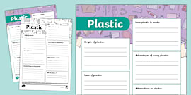Plastic Pollution Fact File Template - Twinkl