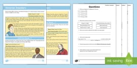 Queen Victoria Reading Comprehension Activity (teacher made)
