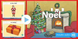 Christmas Words in French Colouring Sheets (teacher made)