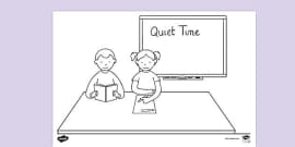 Children Chatting Colouring Sheet | Twinkl (teacher made)