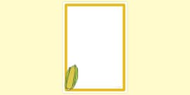 FREE! - Simple Blank Corn Page Border | Page Borders | Twinkl