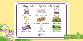 New Zealand Easter Word Mat (Hecho por educadores) - Twinkl
