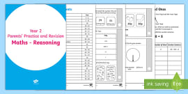 Year 2 Spring Revision Maths Booklet (teacher made) - Twinkl