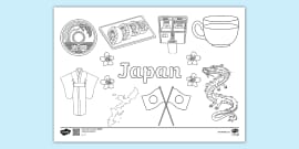 Japan Colouring Pages (teacher made) - Twinkl