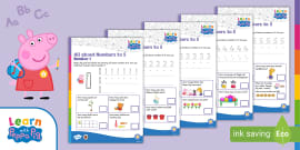 FREE! - Peppa Pig: Number Matching Activity | Twinkl