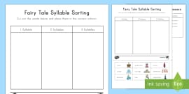 Space Syllables Sorting Activity - Twinkl
