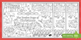 Christmas Gonk Colouring Pages (teacher made) - Twinkl