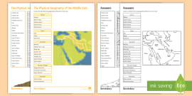 Geography of the Middle East Fact File - KS2 - Deserts