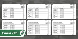 FREE! - GCSE Revision Timetable Template - Secondary Education