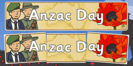 New Zealand Anzac Day Acrostic Poem Template
