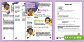 UKS2 Mae Jemison Differentiated Comprehension Activity