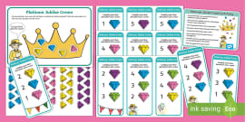 👉 The Queen's Jubilee Ideas - Counting Activity Sheet