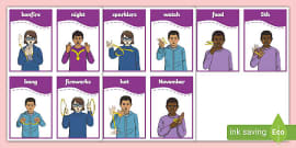 Good Sitting, Good Looking, Good Listening BSL Prompt Cards