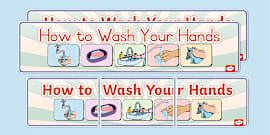 Wash Your Hands Poster | How to Wash Your Hands Poster Pack