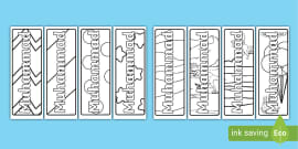 FREE! - Scarlett Name Simple Colouring Bookmarks - Twinkl