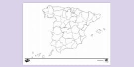 Map of Spain with Altamira colouring sheet Colouring | Colouring Sheets