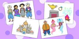 KS1 Aladdin Differentiated Reading Comprehension Activity