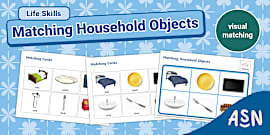 Life Skills: Labelling Household Objects Activity Sheet