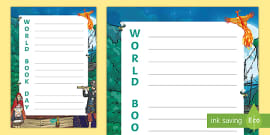 World Book Day Character Back Stories Activity