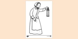 FREE! - Florence Nightingale Colouring | Colouring Sheets