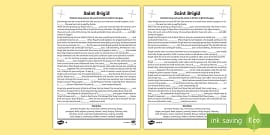St. Brigid's Day Limerick Poem Worksheet