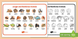 Desert Animals Habitat Word Mat (teacher made) - Twinkl