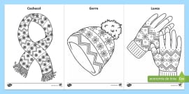 Atividade para Recortar: Roupas de Inverno