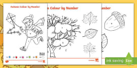 Autumn Colouring Sheets | Primary Resources (teacher made)