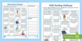Reading Challenge Cards (Hecho por educadores) - Twinkl