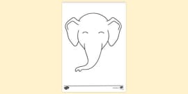 Printable Elephant Mask for Kids | Twinkl USA (teacher made)
