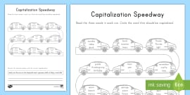 Second Grade Capitalization Rules Poster (teacher made)