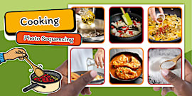Cooking Pasta Photo Sequencing Cards - DT