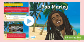 Bob Marley Fact File Template,Bob Marley,Jamaica - Twinkl
