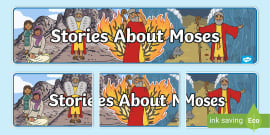 Moses Display Banner (Teacher-Made) - Twinkl