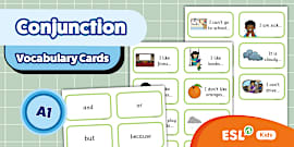 ESL Conjunctions Lesson {Kids}