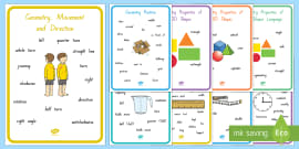 Key Stage 1 Maths Vocabulary Posters Pack (teacher made)