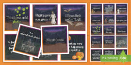 Halloween Idioms ESL Worksheet (teacher made) - Twinkl