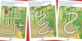 Trace the Words Worksheets to Support Teaching on Peter Pan