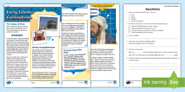 Early Islamic Civilisation Timeline Display Poster - Twinkl