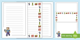 KS2 - Gaming Page Borders (teacher made) - Twinkl