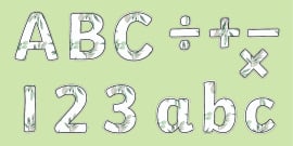 Botanical-Themed Maths Display Pack - Twinkl - Maths