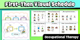 Occupational Therapy Session Visual Schedule Board