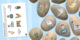 Stone Soup Story Cut Outs (teacher made) - Twinkl